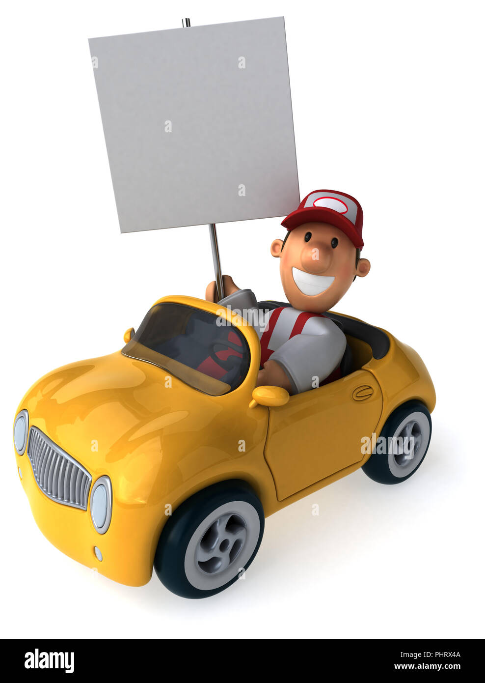 Fun mechanic - 3D Illustration Stock Photo - Alamy