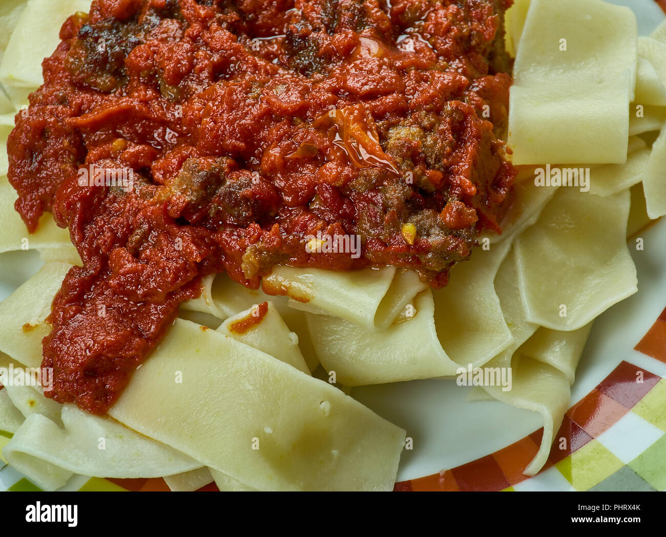 Italian Braised Pork Shoulder Ragu Stock Photo - Alamy