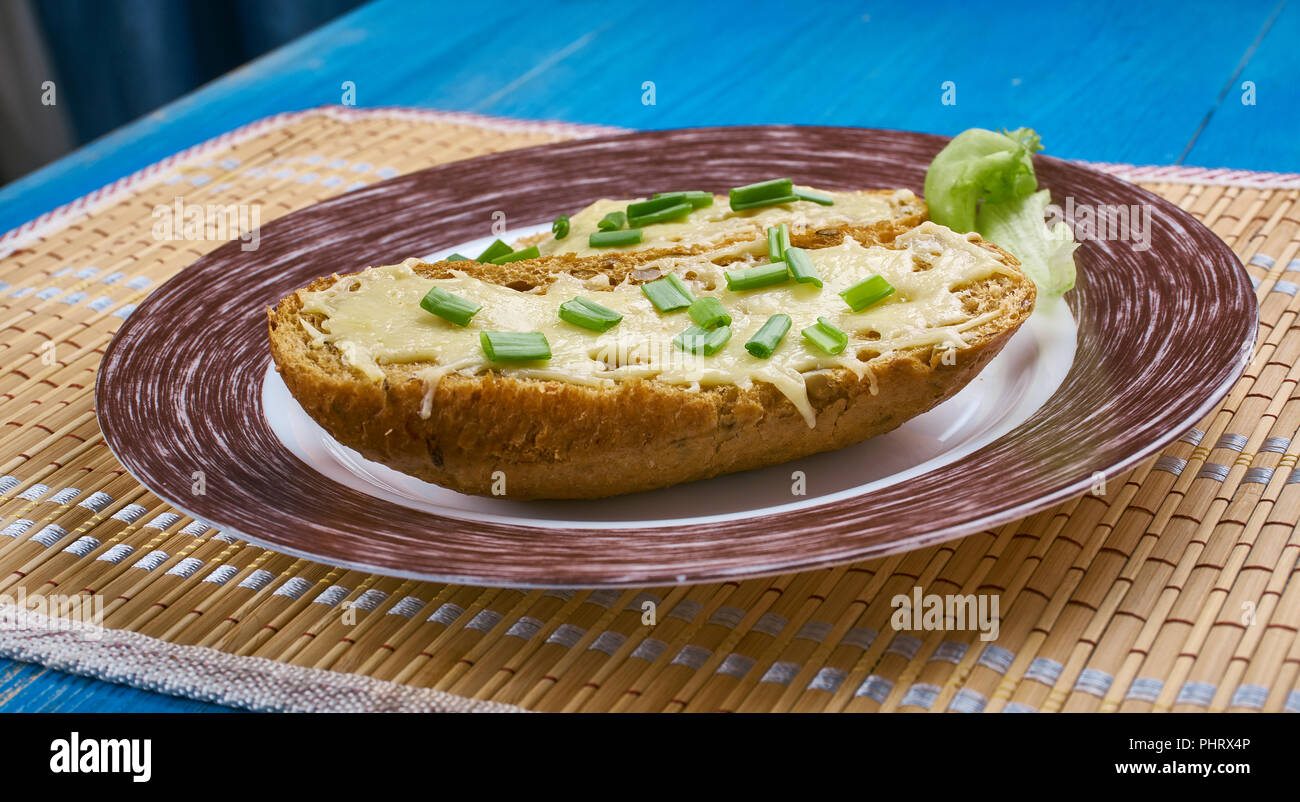 Italian Scallion Cheese Bread Stock Photo - Alamy