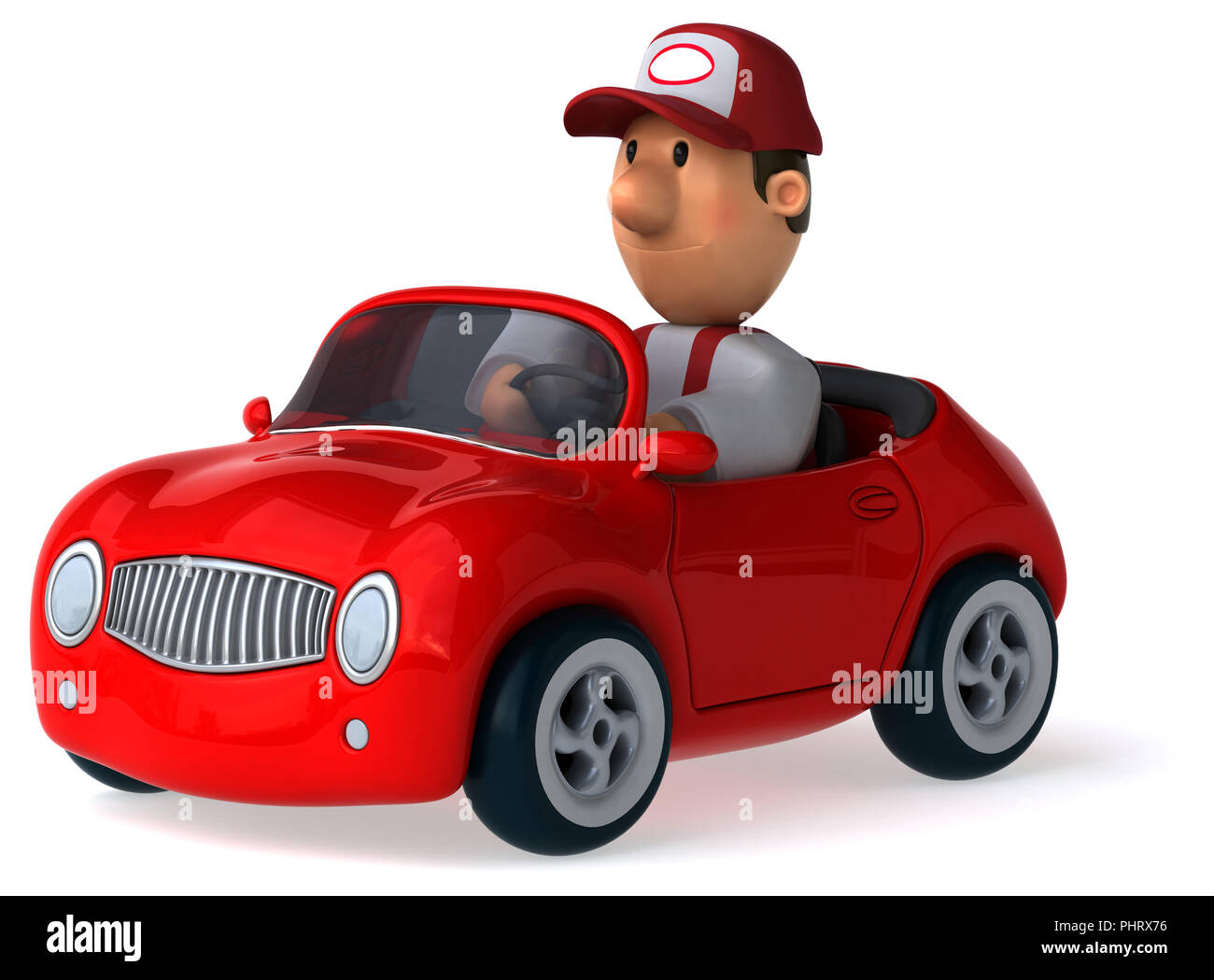 Fun mechanic - 3D Illustration Stock Photo - Alamy