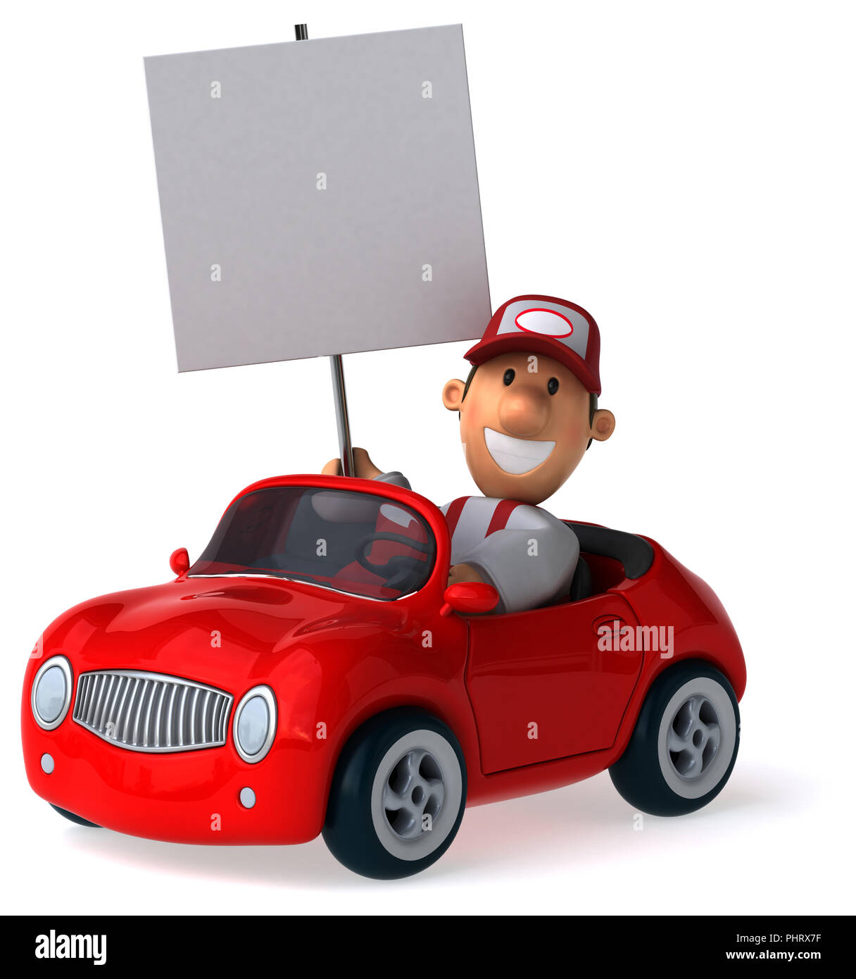 Fun mechanic - 3D Illustration Stock Photo - Alamy