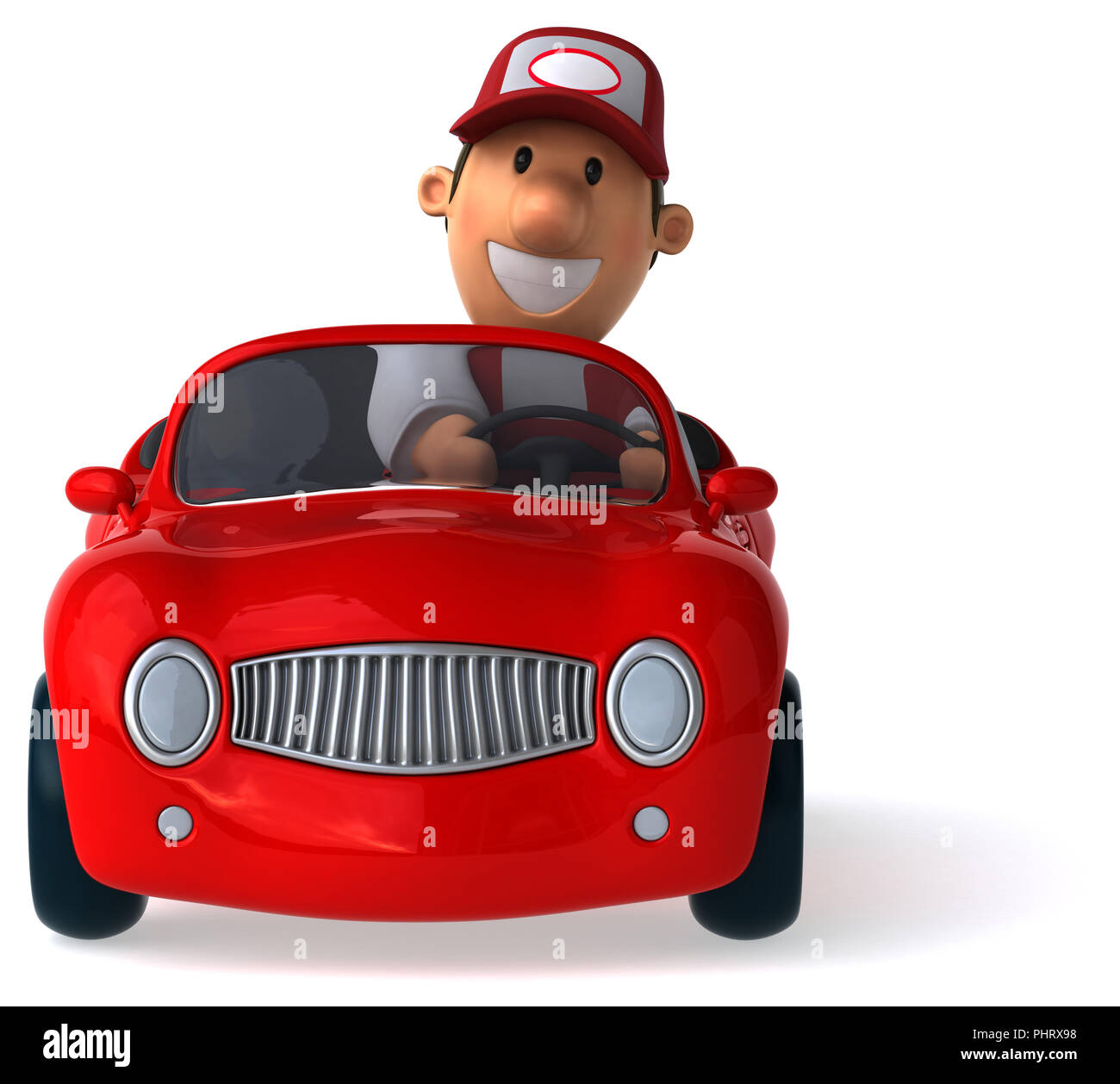 Fun mechanic - 3D Illustration Stock Photo - Alamy