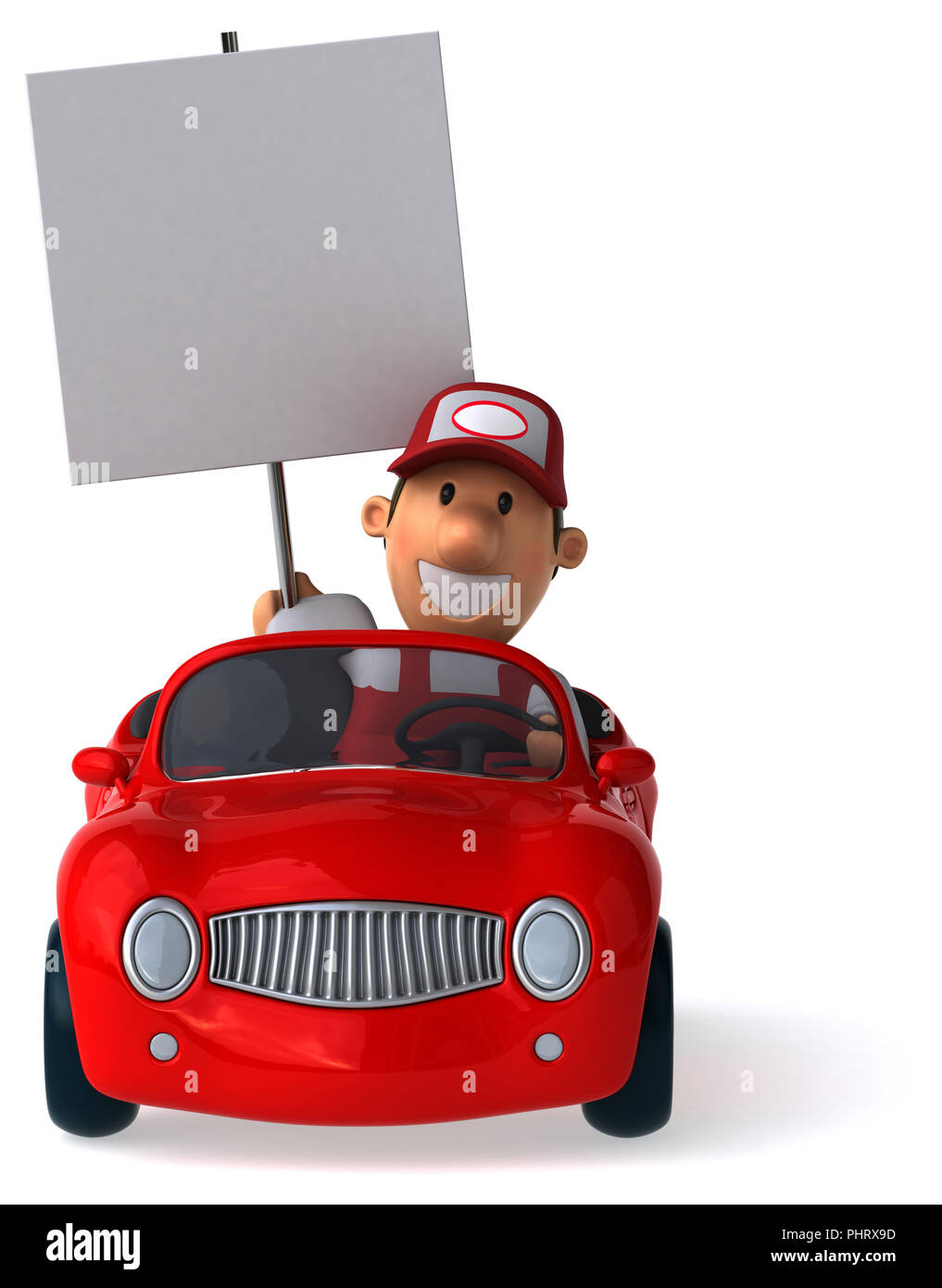 Fun mechanic - 3D Illustration Stock Photo - Alamy