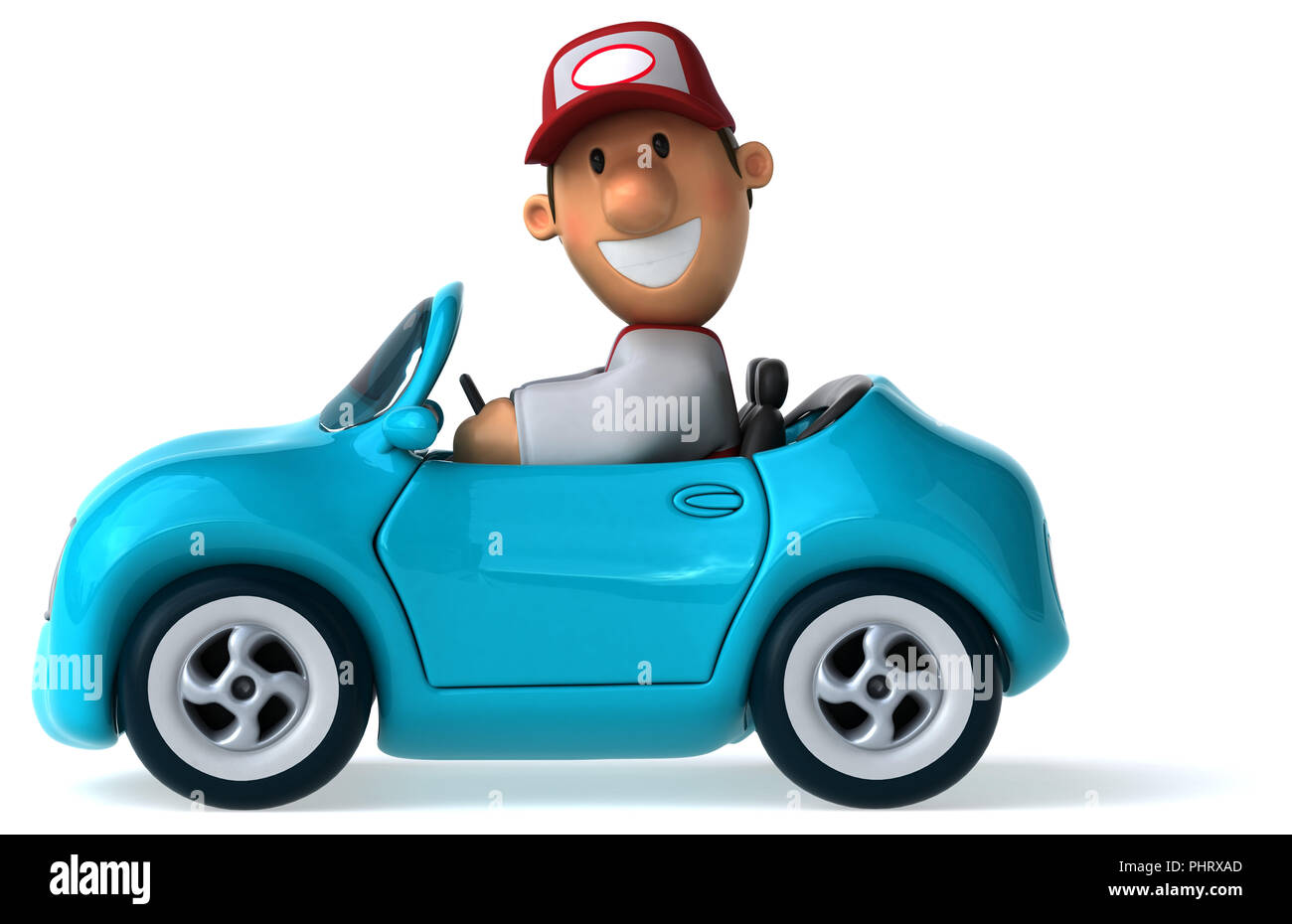 Fun mechanic - 3D Illustration Stock Photo - Alamy
