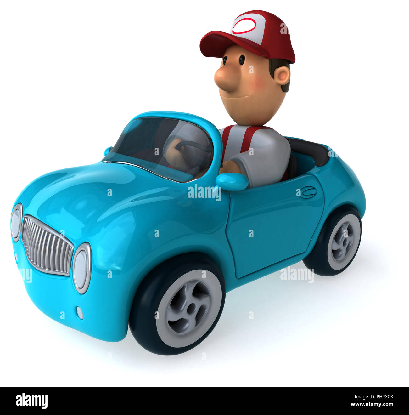 Fun mechanic - 3D Illustration Stock Photo - Alamy