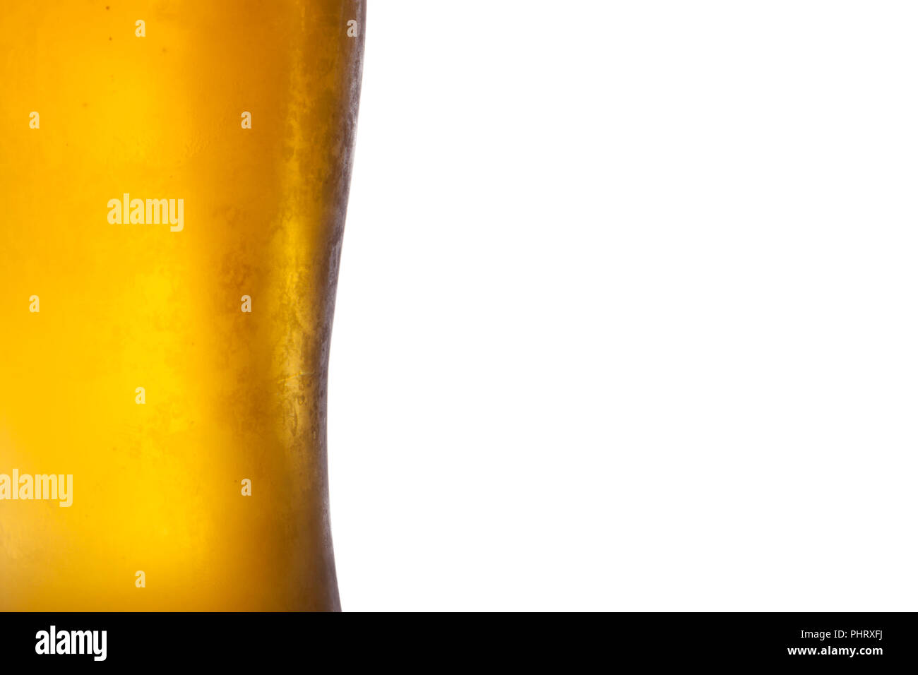 Glass of light beer isolated on a white background Stock Photo - Alamy