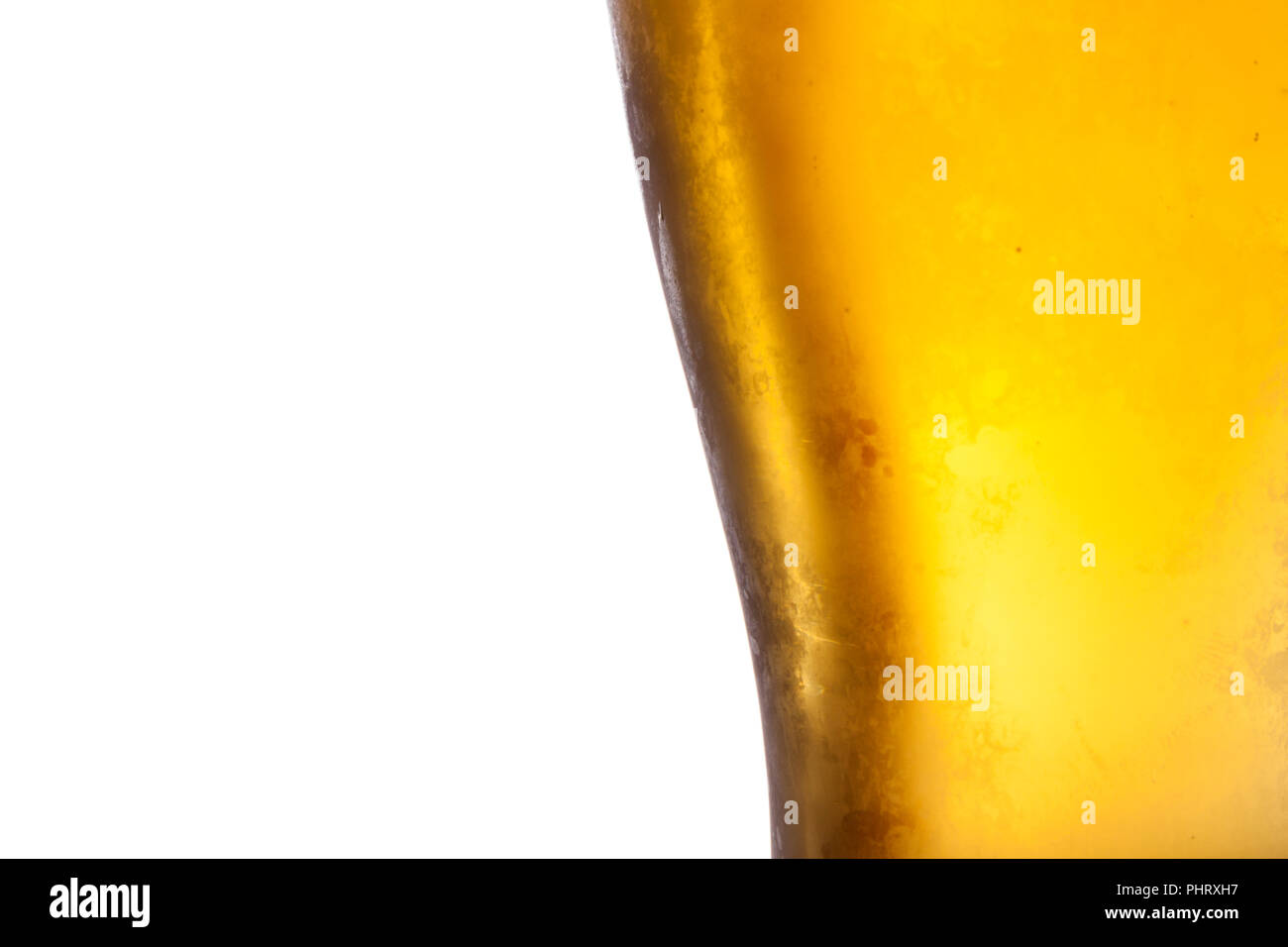 Glass of light beer isolated on a white background Stock Photo - Alamy