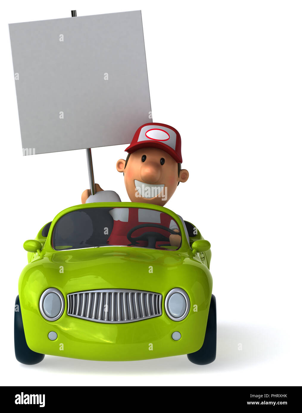 Fun mechanic - 3D Illustration Stock Photo - Alamy