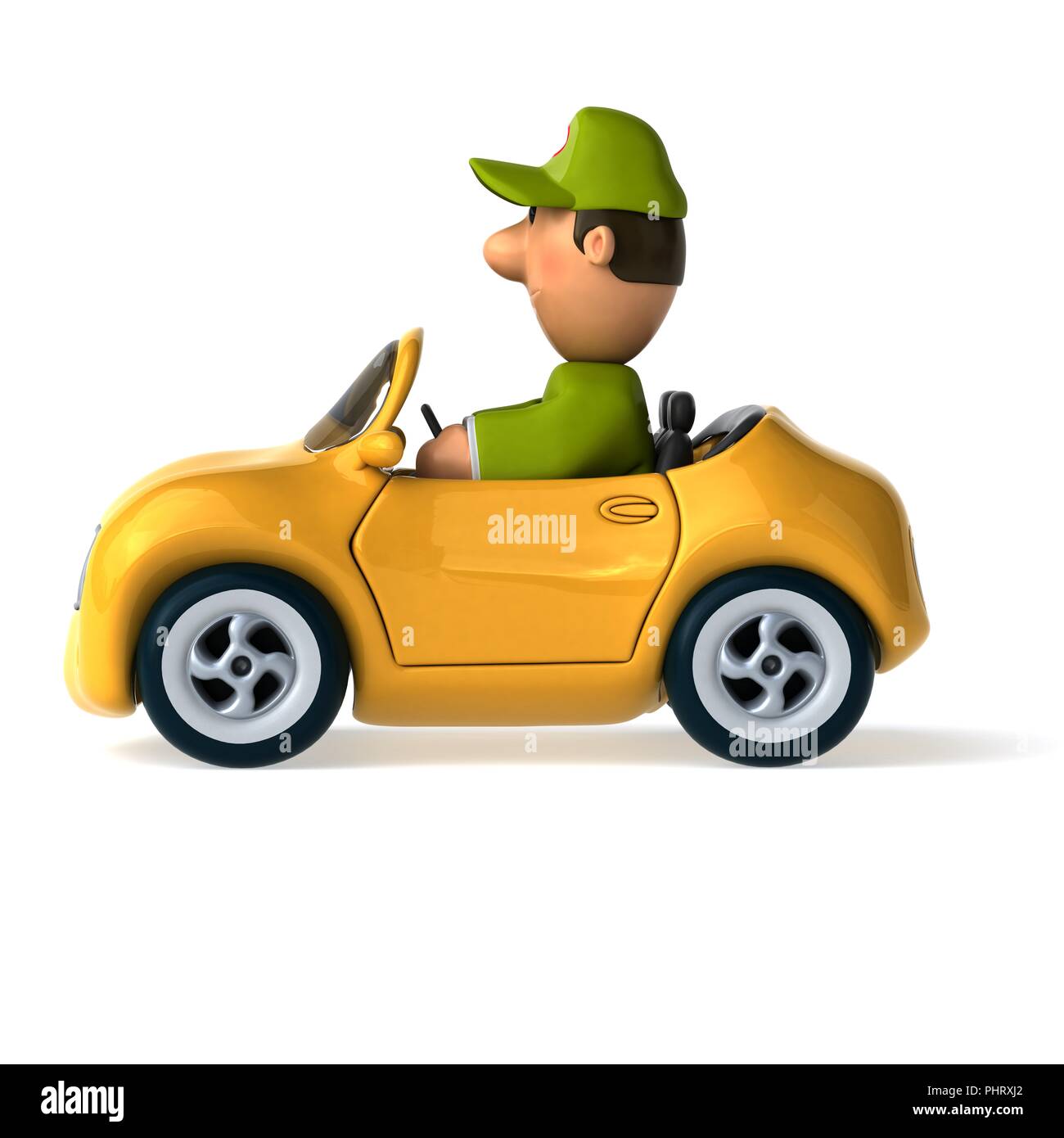 Fun mechanic - 3D Illustration Stock Photo - Alamy