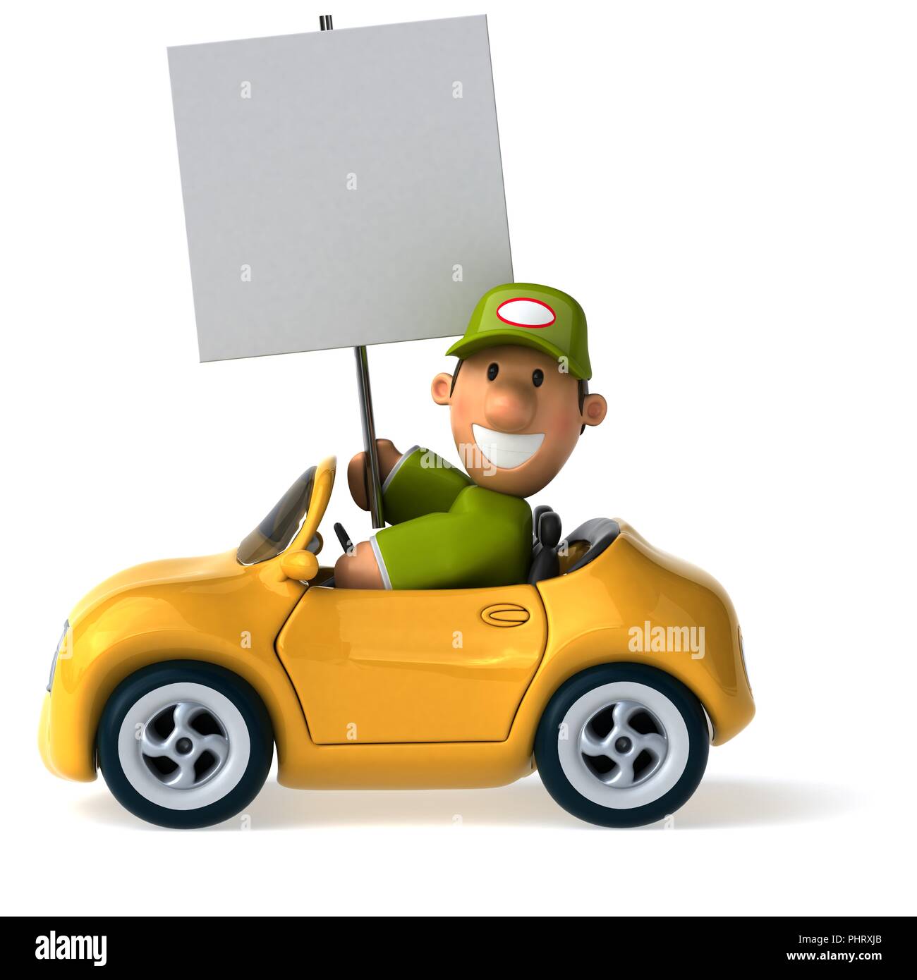 Fun mechanic - 3D Illustration Stock Photo - Alamy