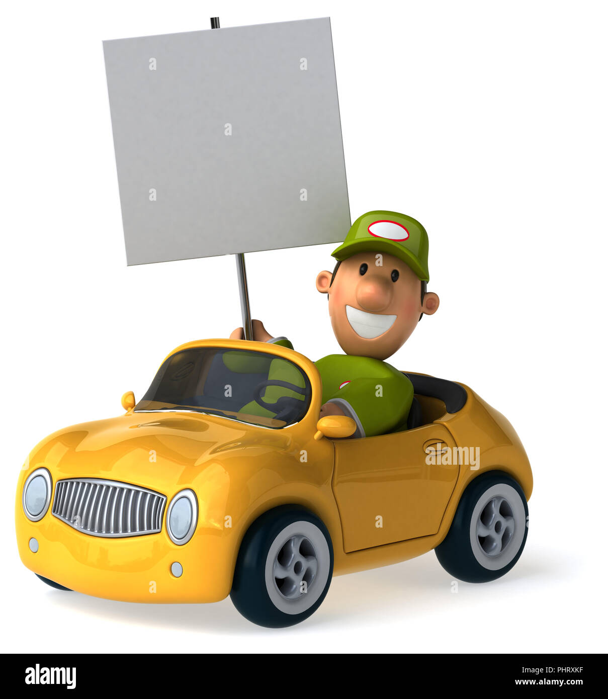 Fun mechanic - 3D Illustration Stock Photo - Alamy