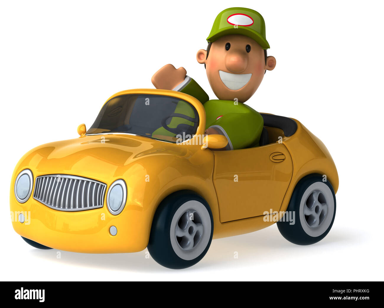 Fun mechanic - 3D Illustration Stock Photo - Alamy