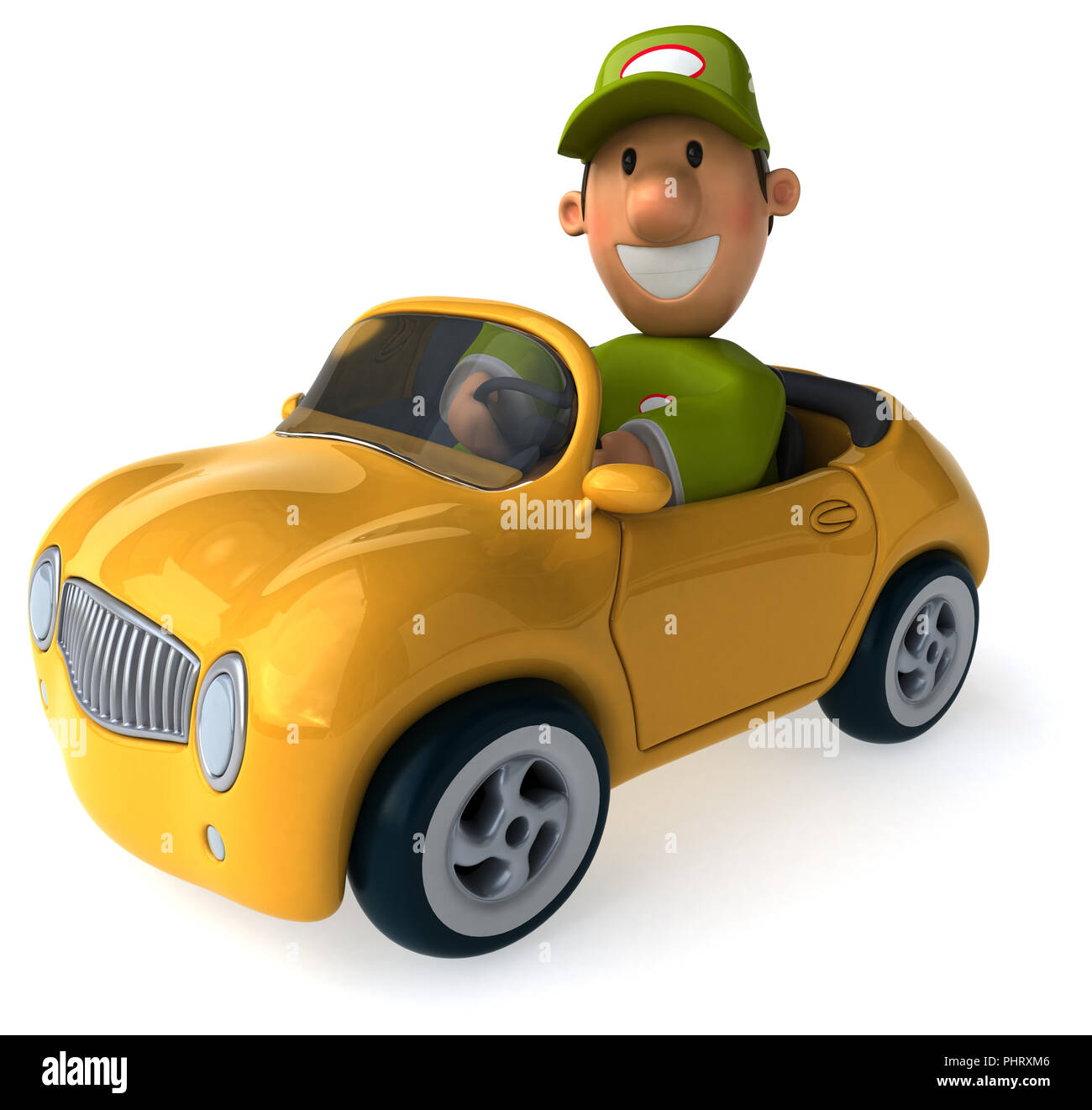 Fun mechanic - 3D Illustration Stock Photo - Alamy