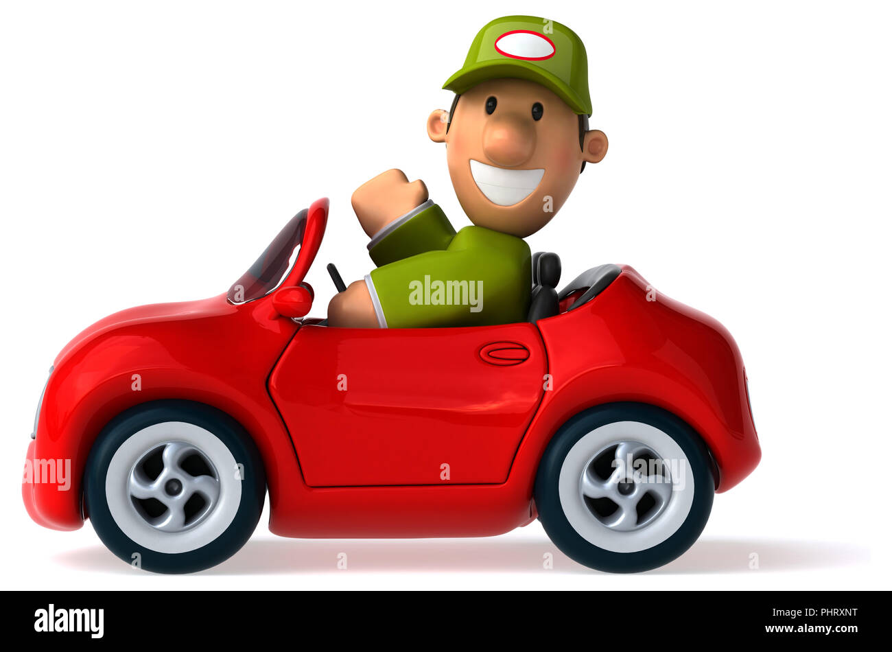 Fun mechanic - 3D Illustration Stock Photo - Alamy