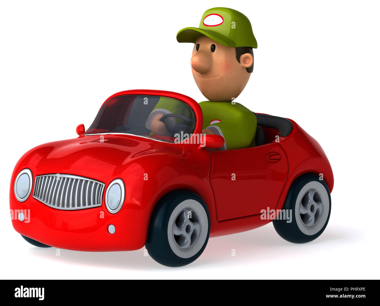 Fun mechanic - 3D Illustration Stock Photo - Alamy