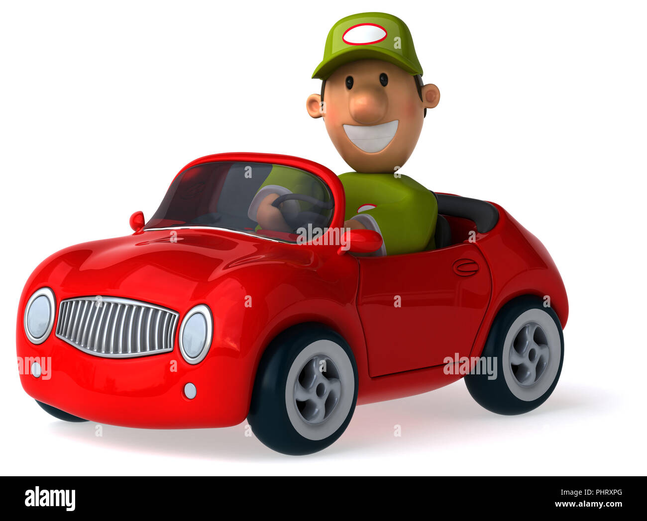 Fun mechanic - 3D Illustration Stock Photo - Alamy