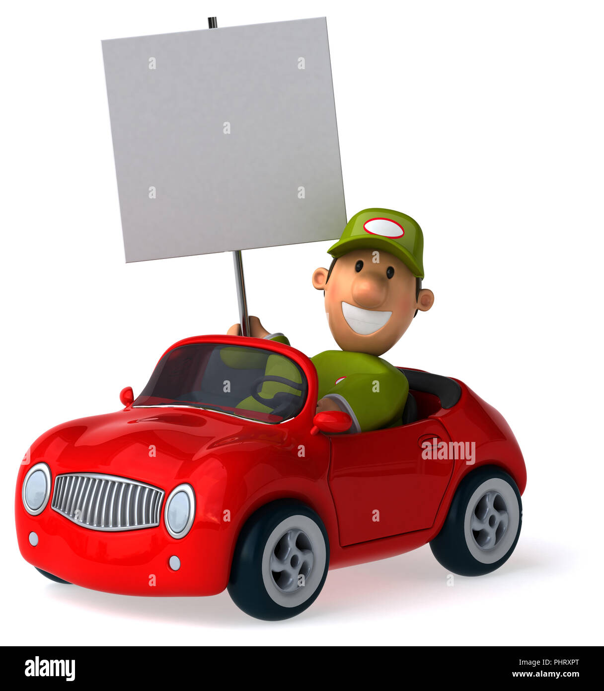 Fun mechanic - 3D Illustration Stock Photo - Alamy