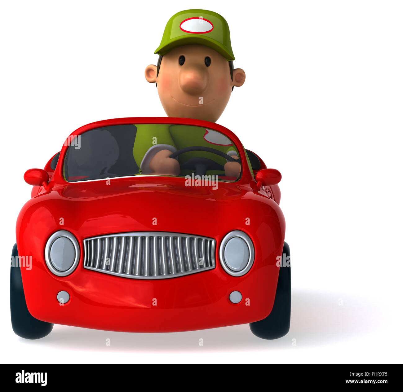 Fun mechanic - 3D Illustration Stock Photo - Alamy