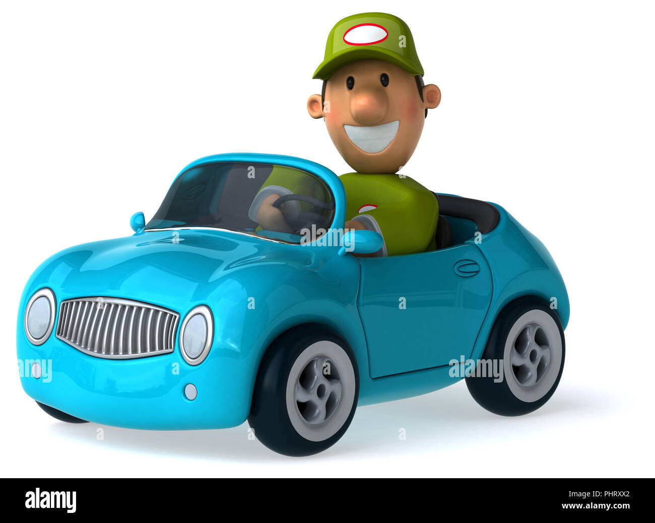 Fun mechanic - 3D Illustration Stock Photo - Alamy