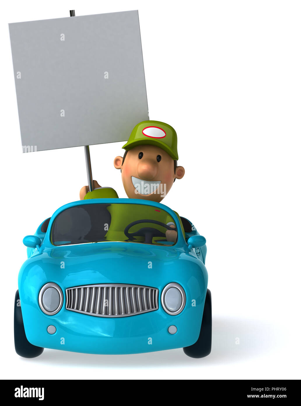 Fun mechanic - 3D Illustration Stock Photo - Alamy
