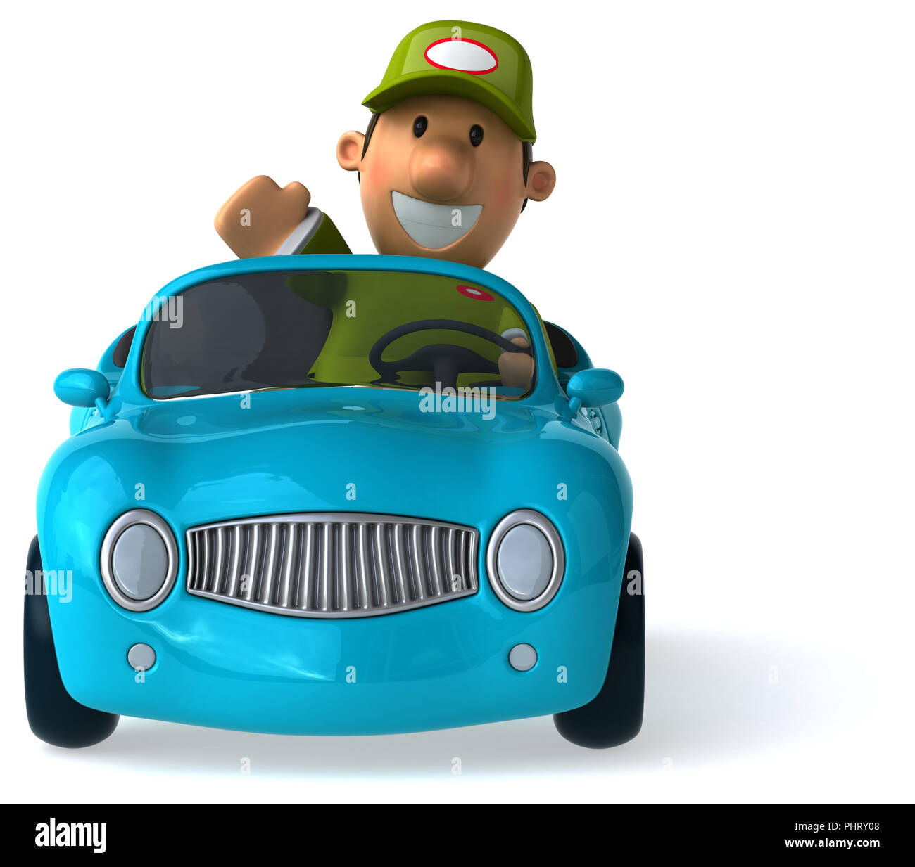 Fun mechanic - 3D Illustration Stock Photo - Alamy