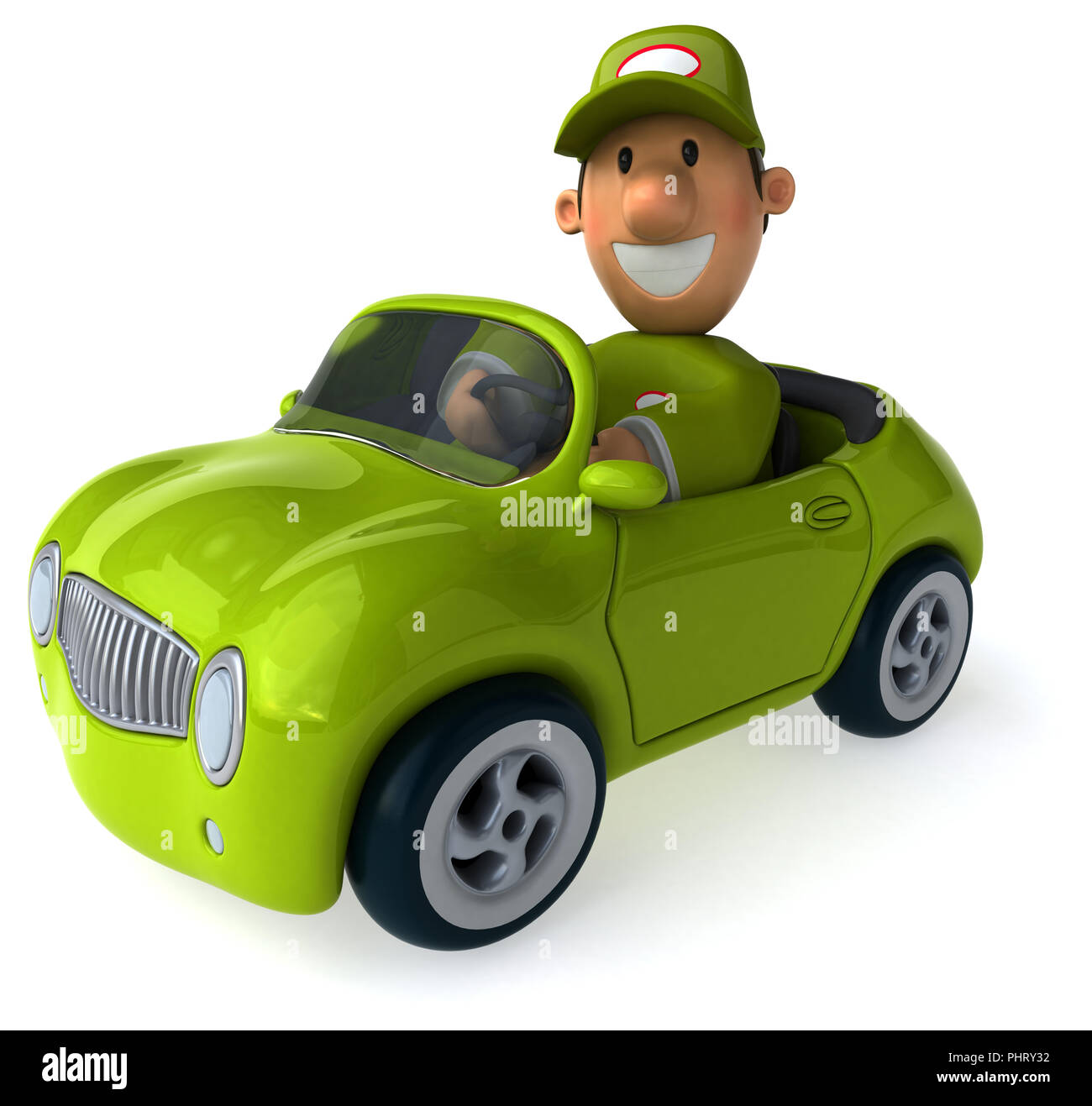 Fun mechanic - 3D Illustration Stock Photo - Alamy