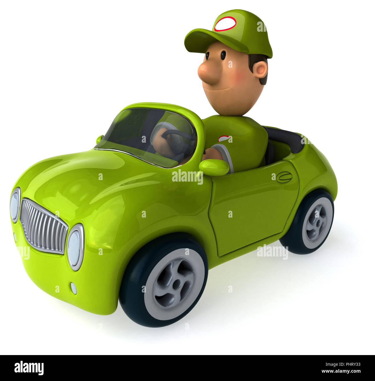 Fun mechanic - 3D Illustration Stock Photo - Alamy
