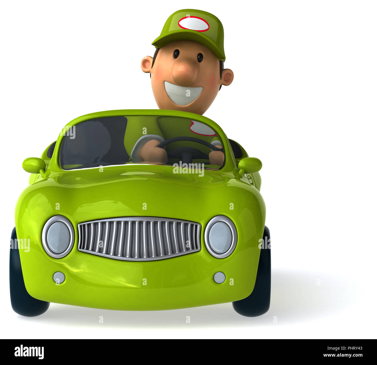 Fun mechanic - 3D Illustration Stock Photo - Alamy