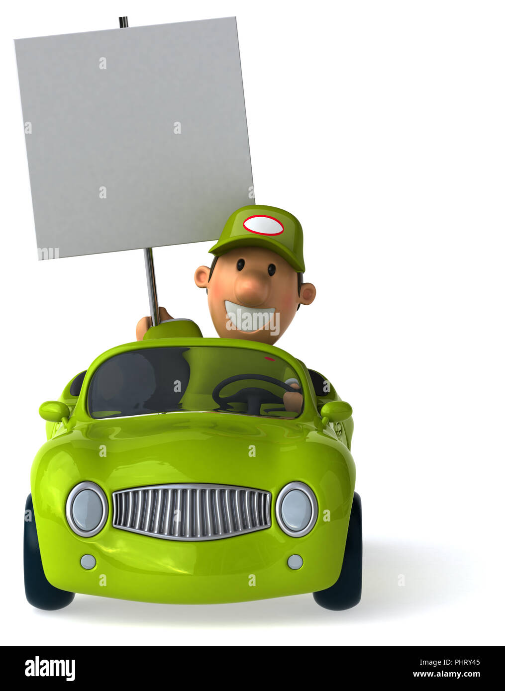 Fun mechanic - 3D Illustration Stock Photo - Alamy