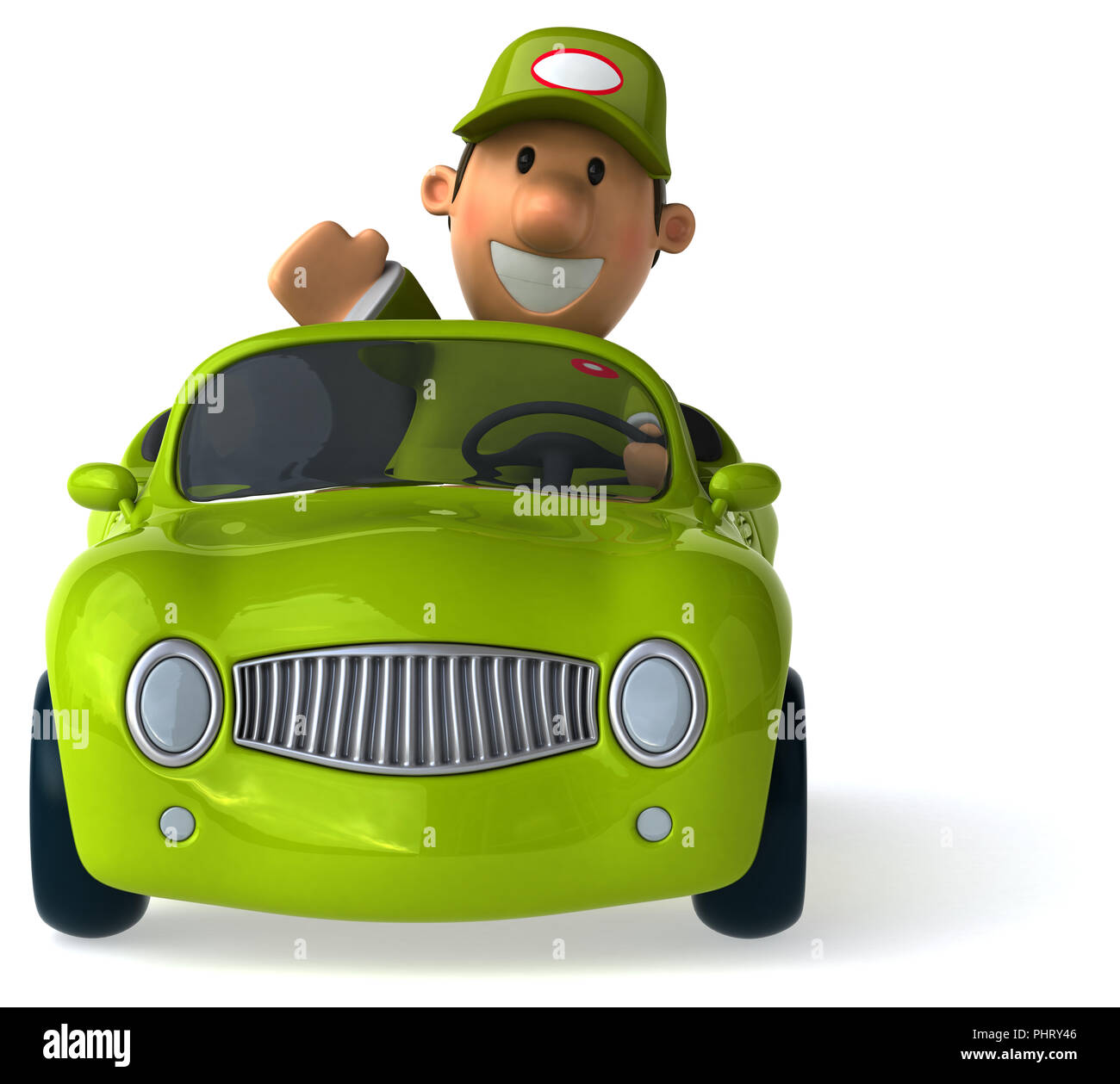 Fun mechanic - 3D Illustration Stock Photo - Alamy