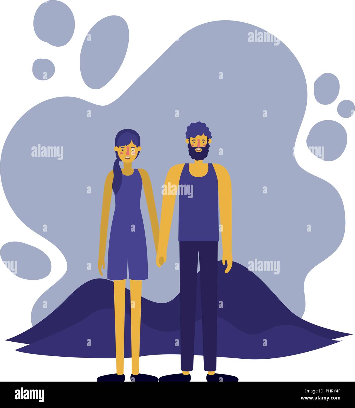 couple in the terrain characters Stock Vector Image & Art - Alamy