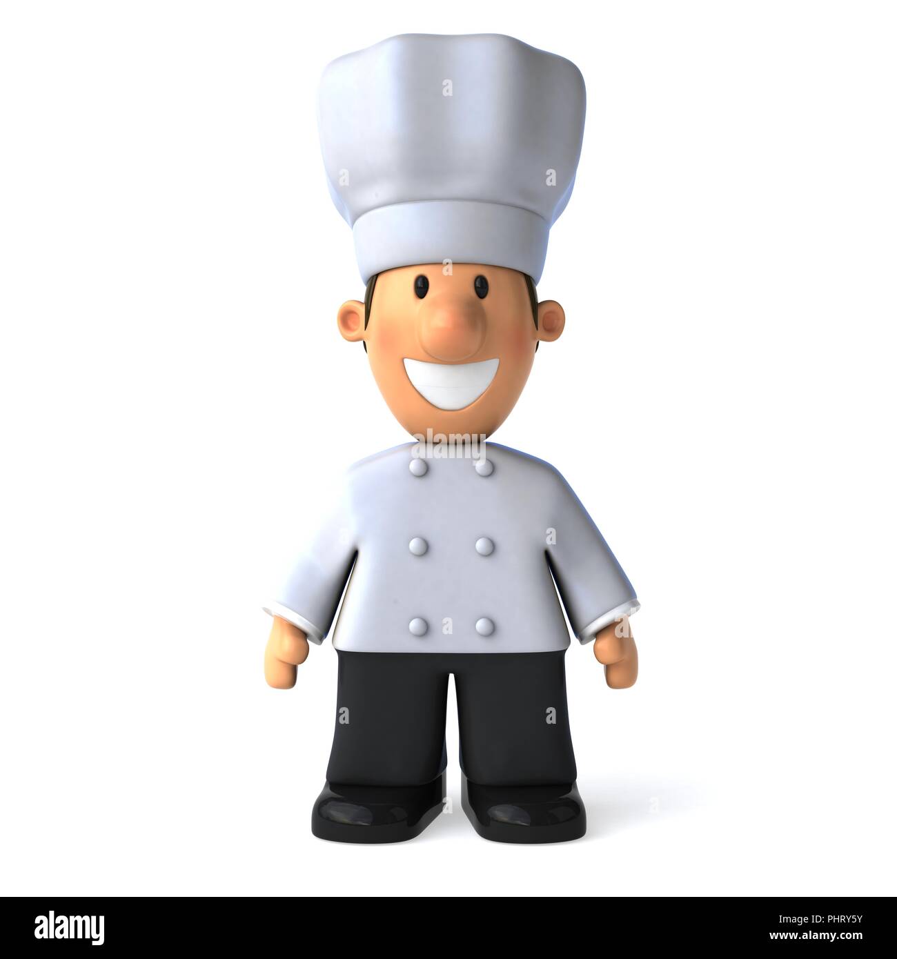 Fun chef - 3D Illustration Stock Photo - Alamy