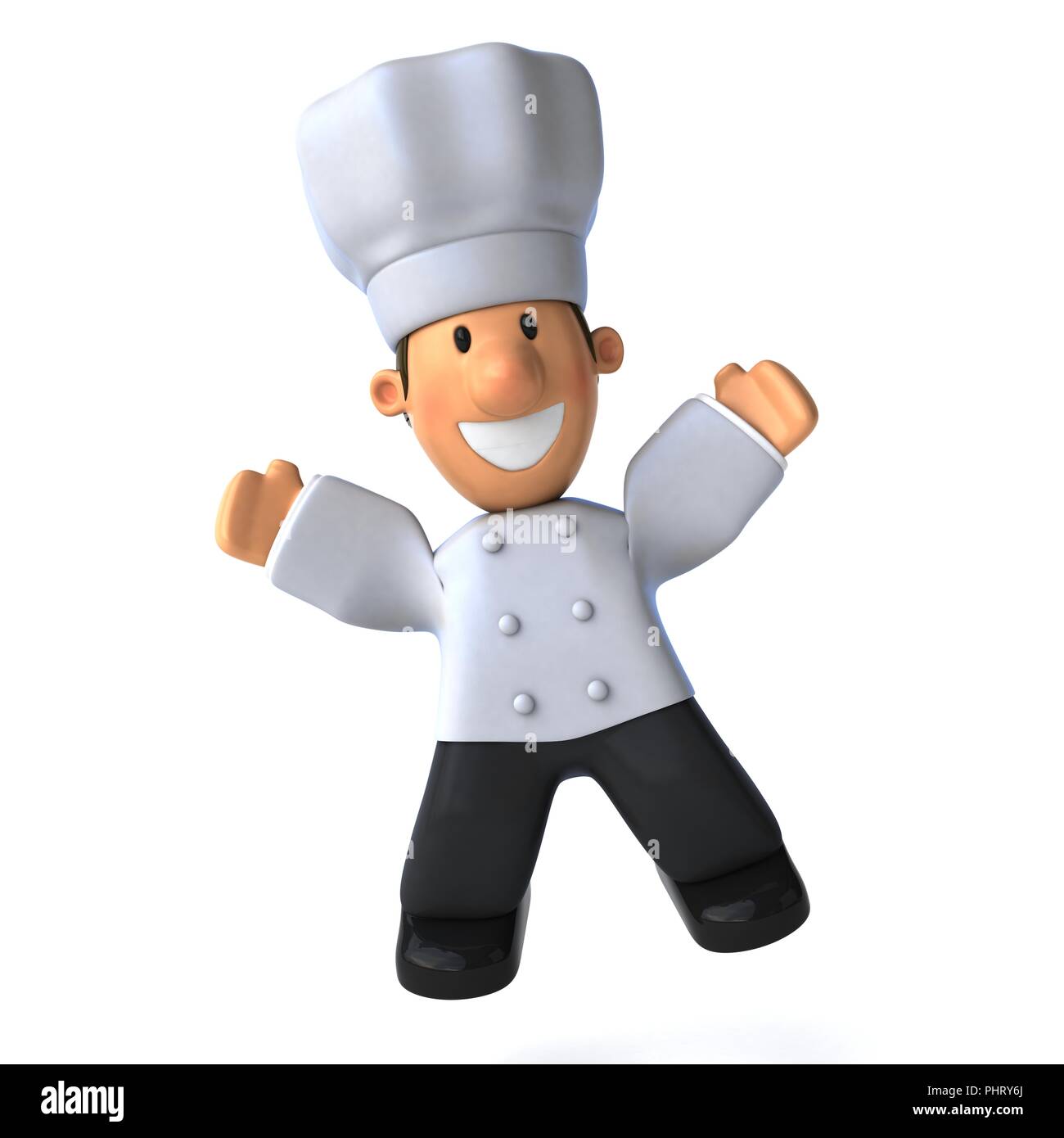 Fun chef - 3D Illustration Stock Photo - Alamy
