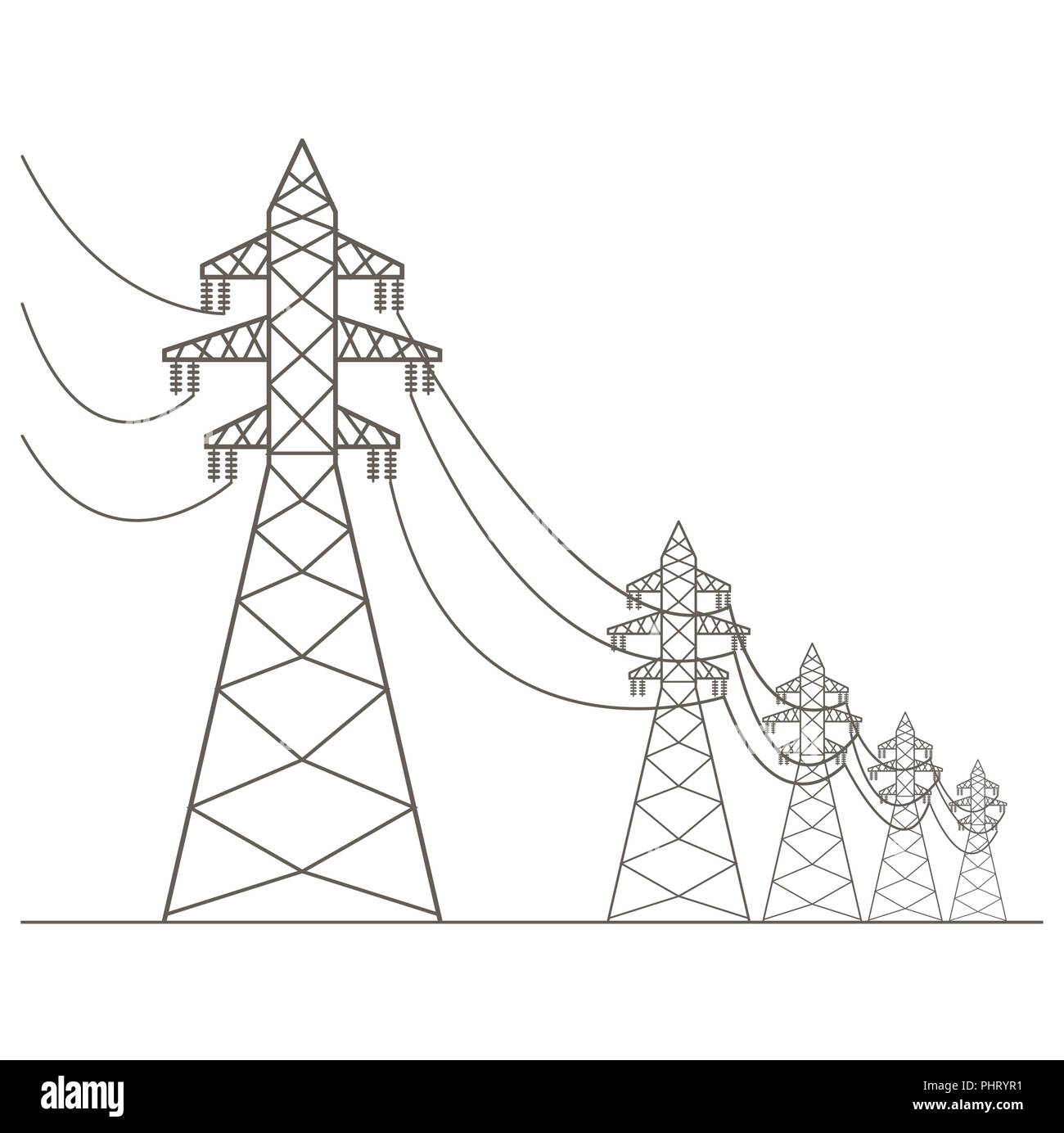 Electricity Pylons Icon