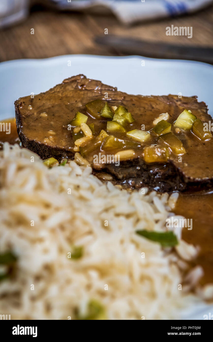 Czech traditional food znojmos sauce hi-res stock photography and ...