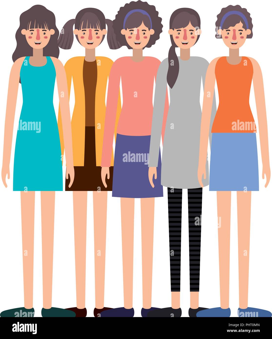 group of women characters Stock Vector Image & Art - Alamy