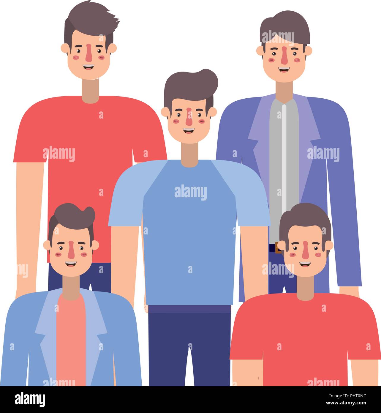 group of men characters Stock Vector Image & Art - Alamy
