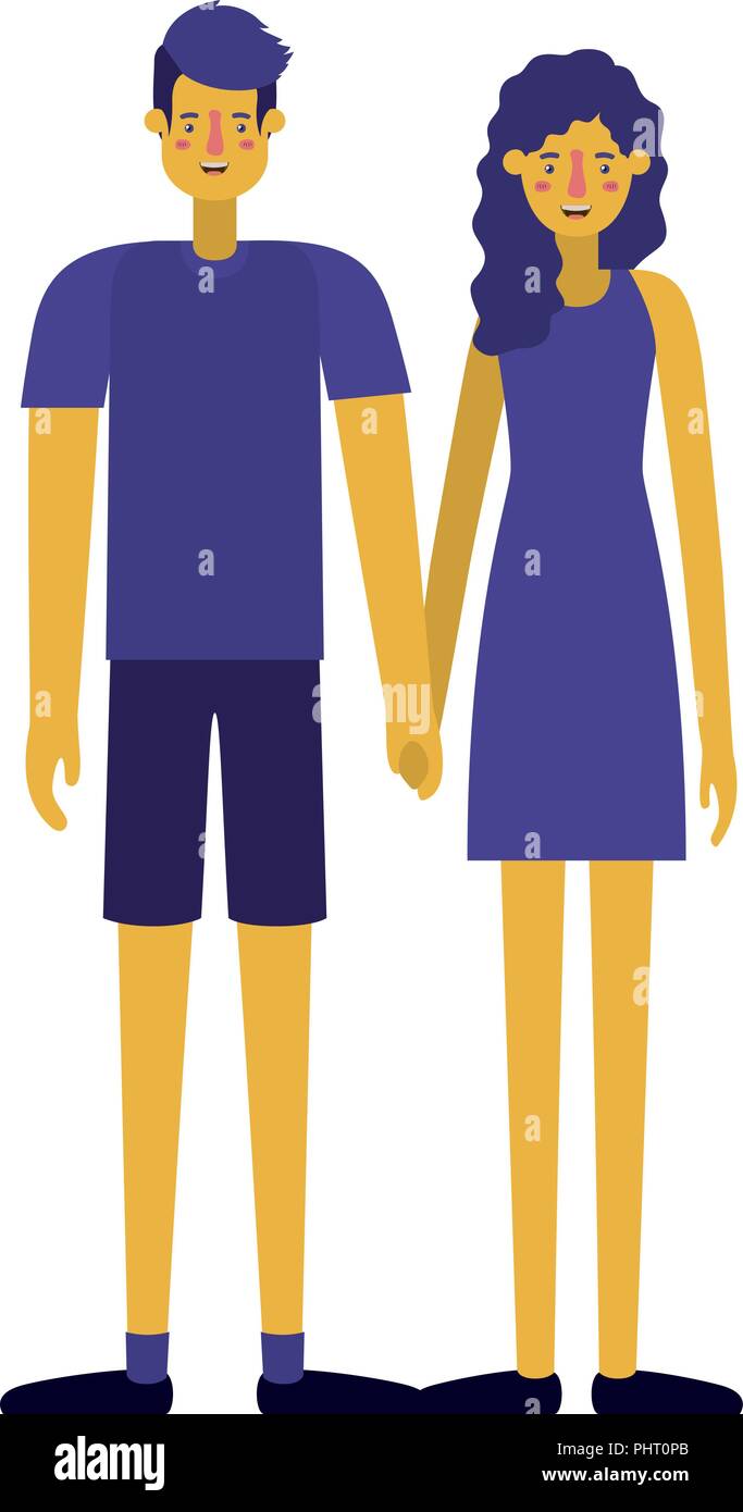 couple avatar characters icons Stock Vector Image & Art - Alamy