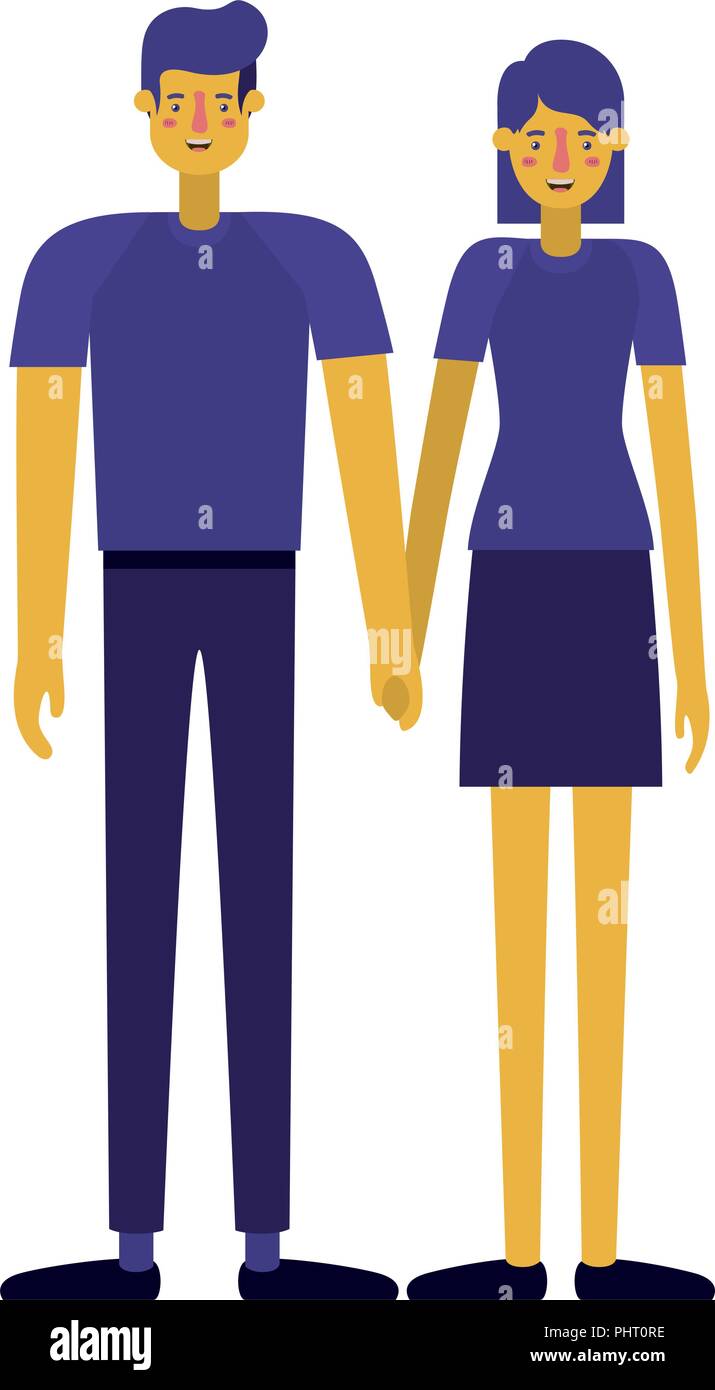 couple avatar characters icons Stock Vector Image & Art - Alamy