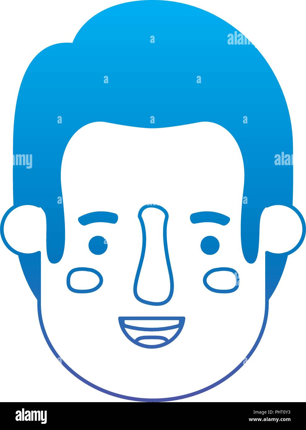 young man head avatar character Stock Vector Image & Art - Alamy