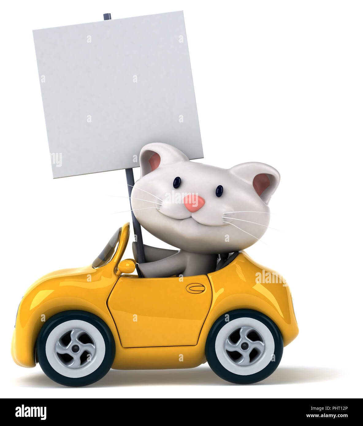 Cat car driving Cut Out Stock Images & Pictures - Alamy