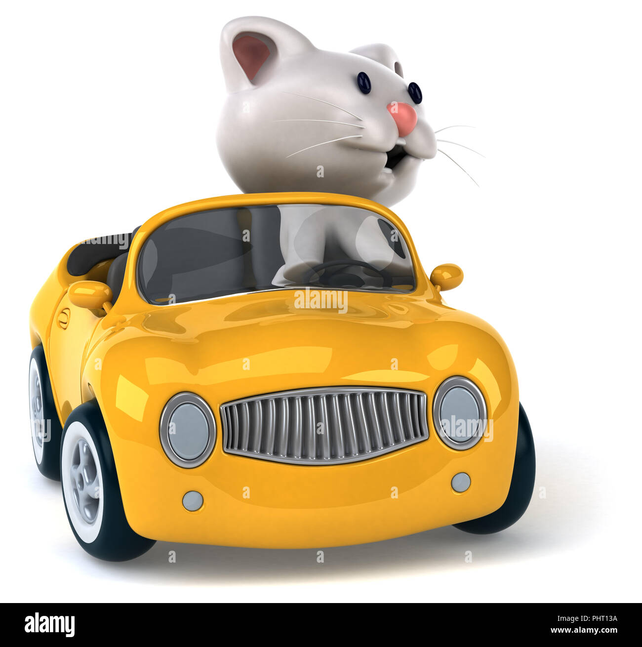 Cat car driving Cut Out Stock Images & Pictures - Alamy