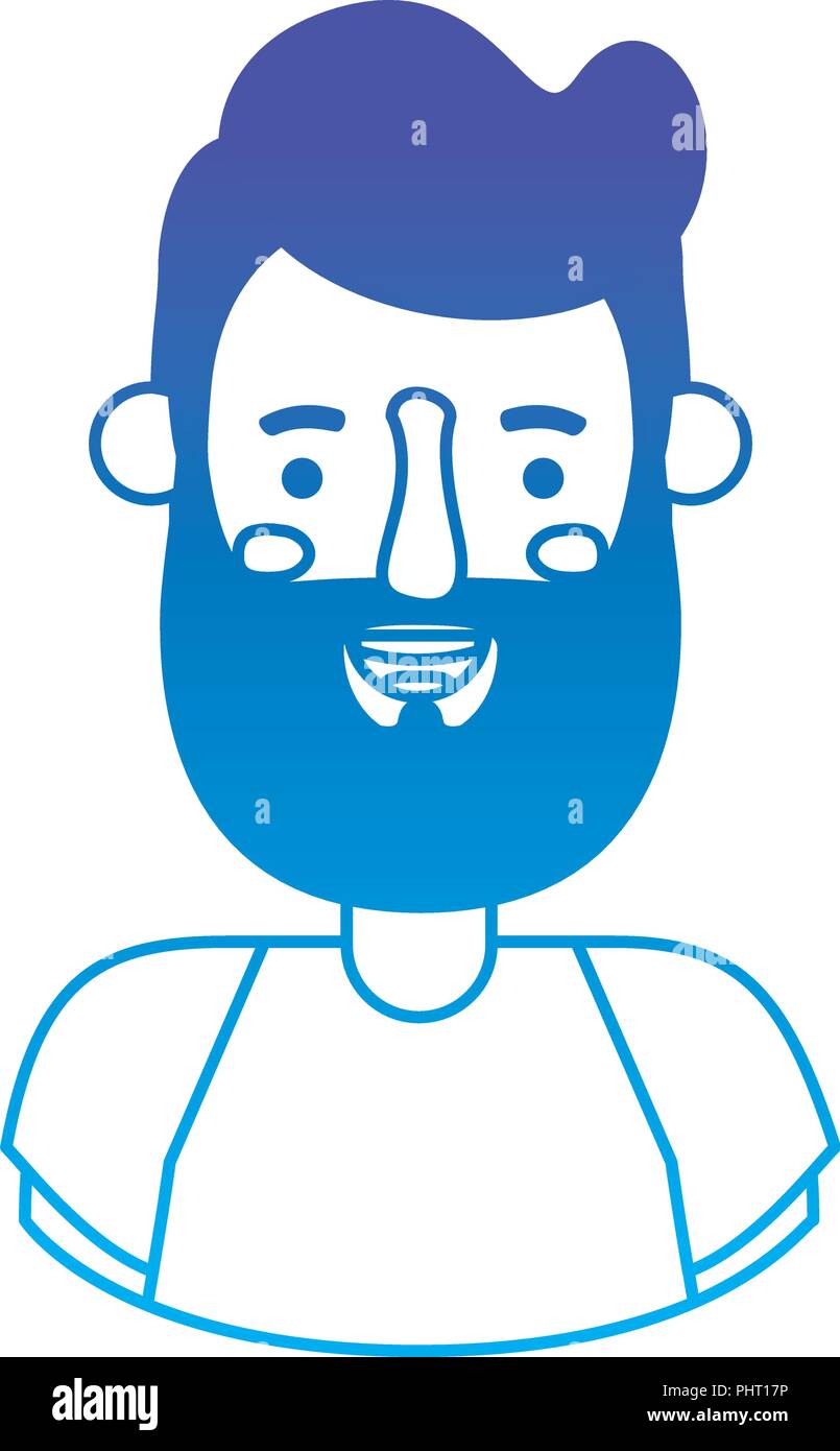 young man with beard avatar character Stock Vector Image & Art - Alamy