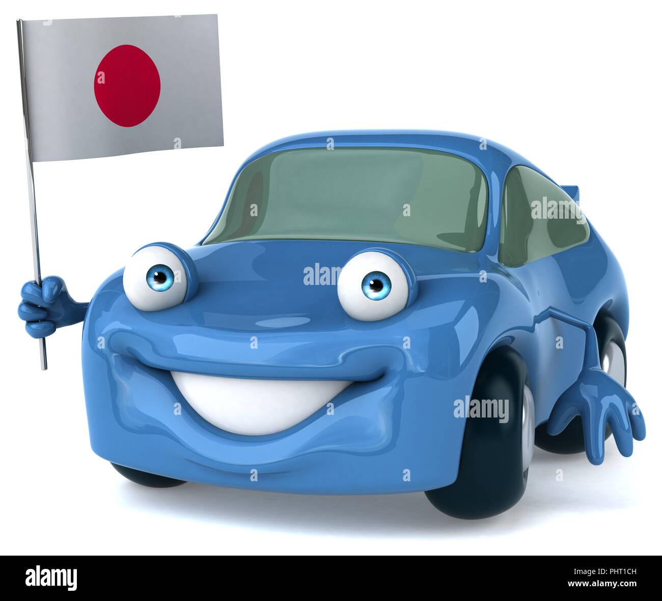 Japan flag car Cut Out Stock Images & Pictures - Alamy