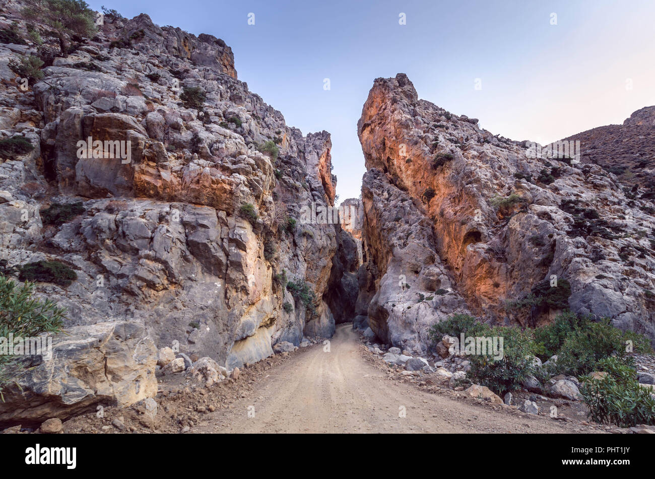 Amazing view of tripiti gorge,located in south Crete near the village ...
