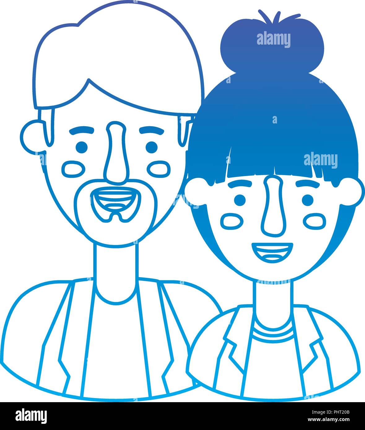 couple avatar characters icons Stock Vector Image & Art - Alamy