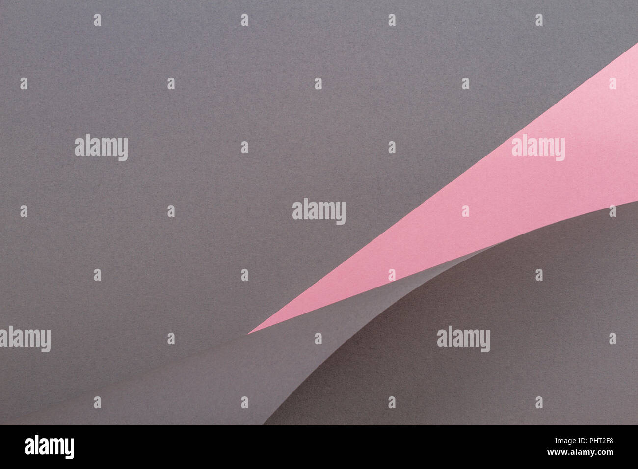Abstract geometric shape gray and pink color paper background Stock ...