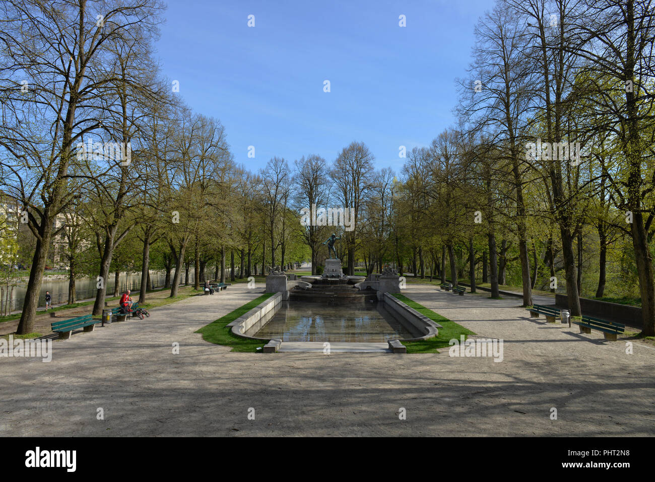 Vater-Rhein-Brunnen, Muenchen, Bayern, Deutschland Stock Photo - Alamy