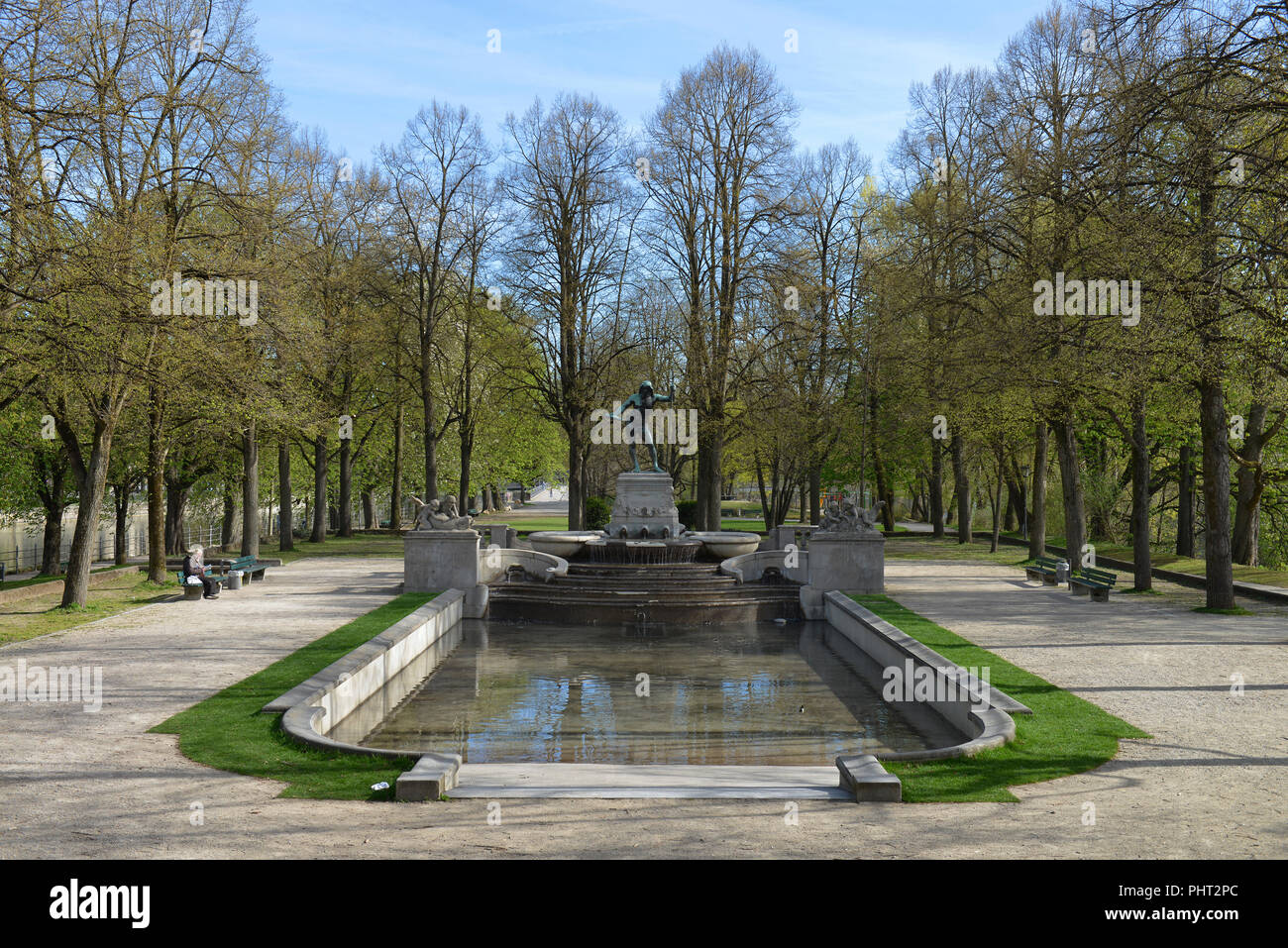 Vater-Rhein-Brunnen, Muenchen, Bayern, Deutschland Stock Photo - Alamy