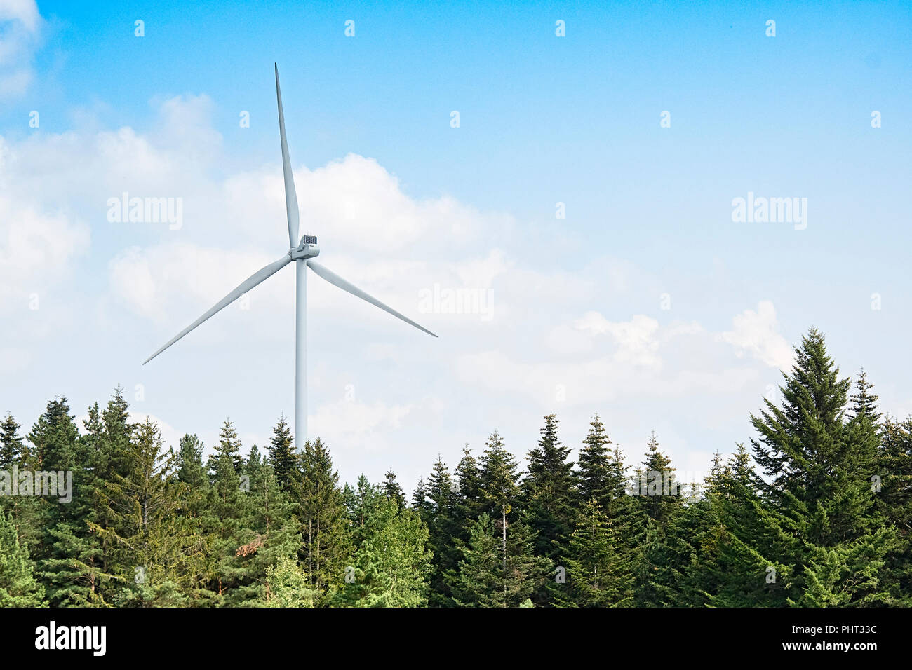 wind turbine farm in forest Stock Photo - Alamy